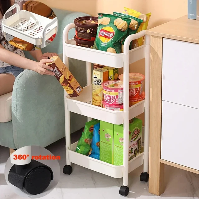 Mobile Storage Rack Trolley Organizer With Wheels – Define Decor