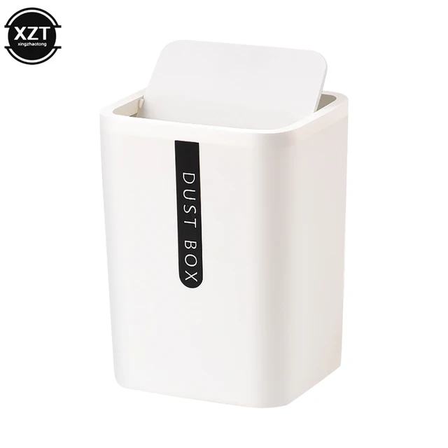 1 Pc Home Mini Small Waste Bin Desktop Garbage Basket Office Table ...