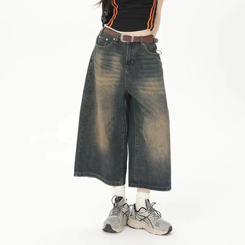 Deeptown-Vintage-Loose-Jorts-Jeans-Y2k-Streetwear-Oversize-Shorts-Denim ...