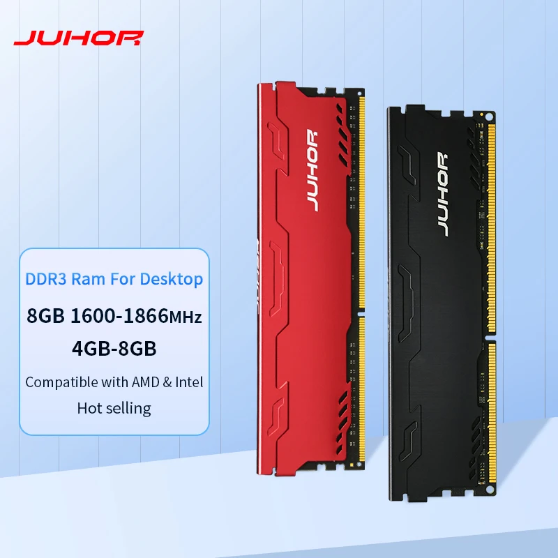 JUHOR Memoria Ram DDR3 4GB 8GB 1600MHz 1866MHz Desktop Memory New Dimm ...