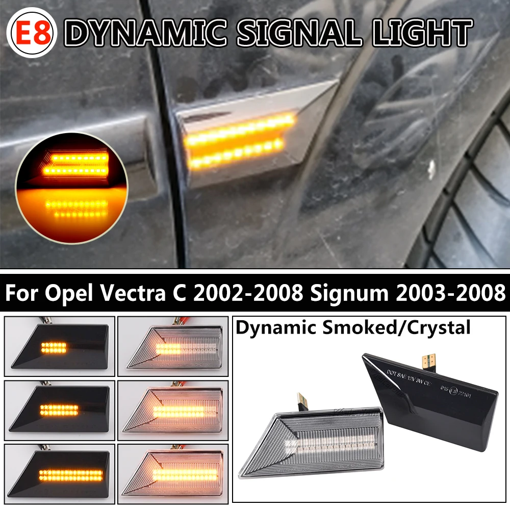 Car-LED-Dynamic-Turn-Signal-Light-For-Opel-Vectra-C-2002-2008-Signum ...