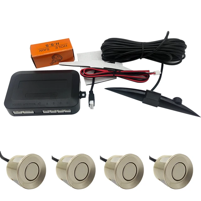 Parking Sensor Kit LCD Display Beep Reverse Backup Radar Monitor System ...
