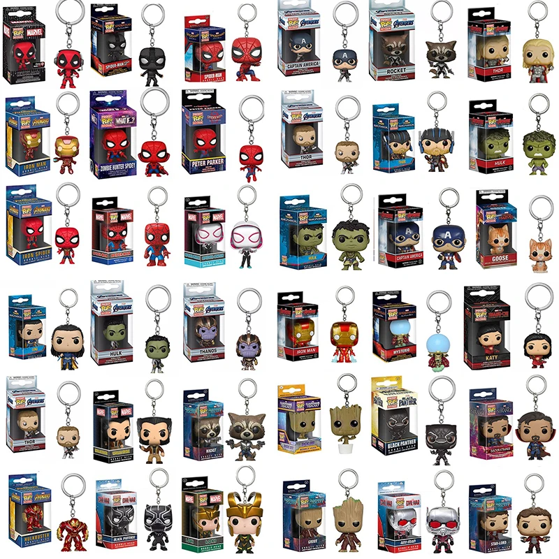 Funko-POP-Keychain-Marvel-Avengers-Series-Deadpool-Shang-Chi-KANTY-Iron ...