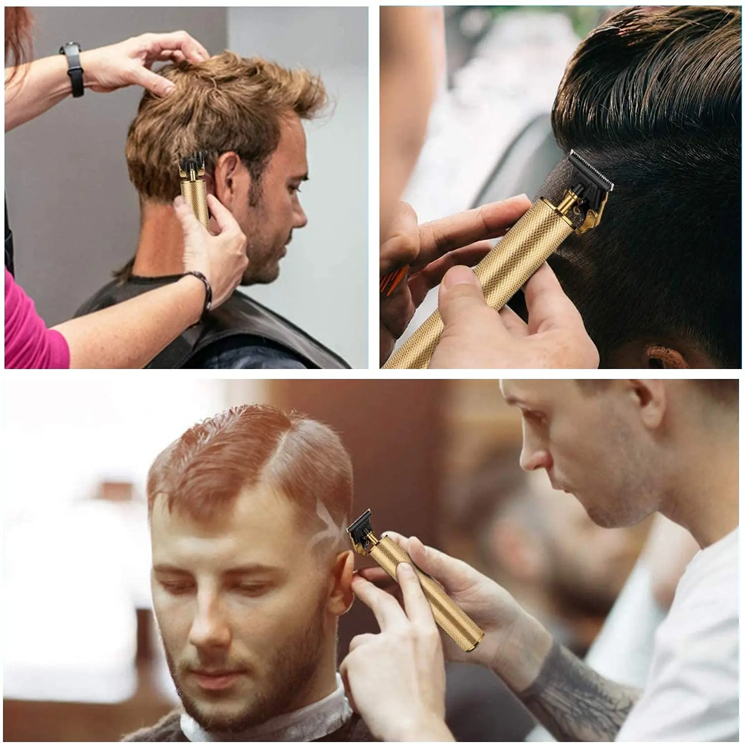 Tondeuse multi-usages,Tondeuse électrique professionnelle T9 USB pour hommes,rasoir,barbier ...