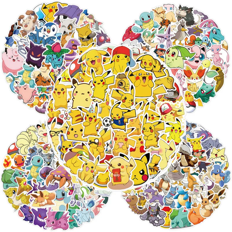 Pokemon-Pikachu-Stickers-50PCS-Creative-delicate-little-Fire-Dragon ...