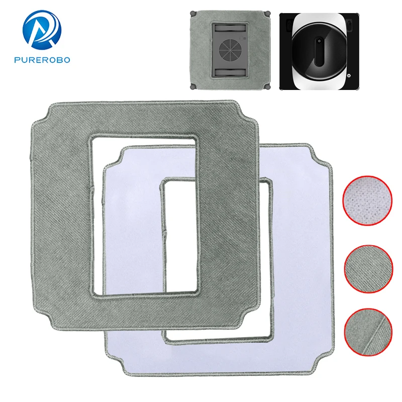 Window-Cleaning-Robot-Mop-Blue-Gray-Wipes-Cloth-Square-Clean-Wipes ...