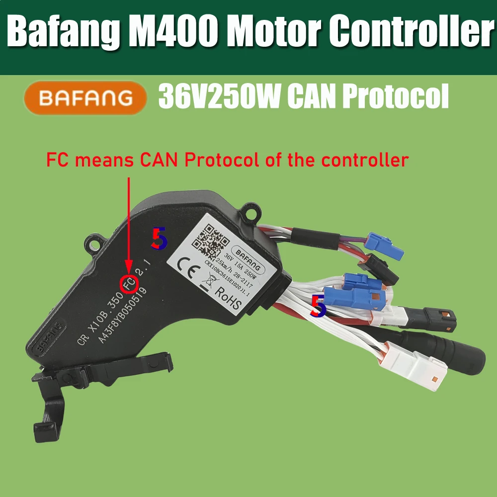 Bafang Mid Motor M400 Motor Controller CAN Protocol Controller 36V 15A ...