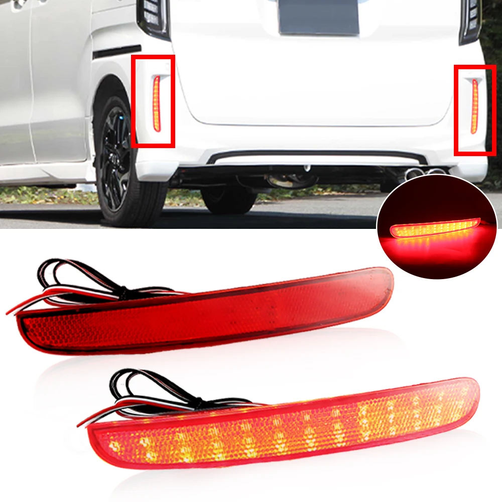 2Pcs-Somked-Red-Lens-Car-LED-Rear-Bumper-Light-Rear-Fog-Lamp-For-Honda ...