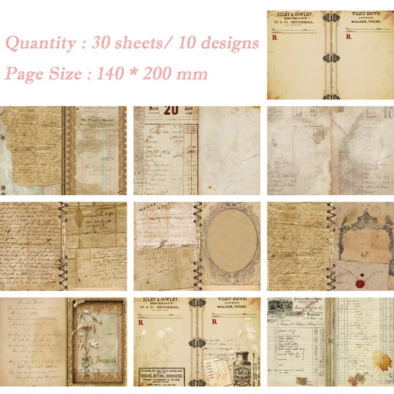 Free Printable Vintage Scrapbook Paper