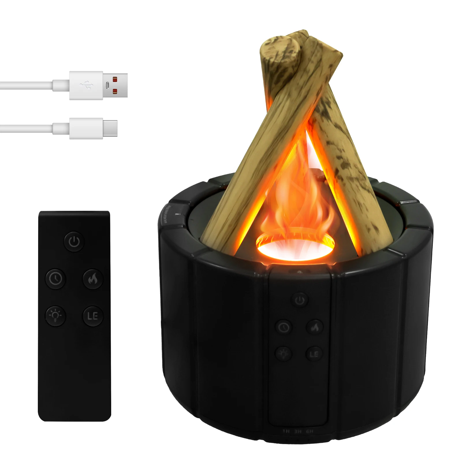 Campfire-Flame-Fire-Diffuser-250ml-Bonfire-Diffuser-Quiet-Flame ...