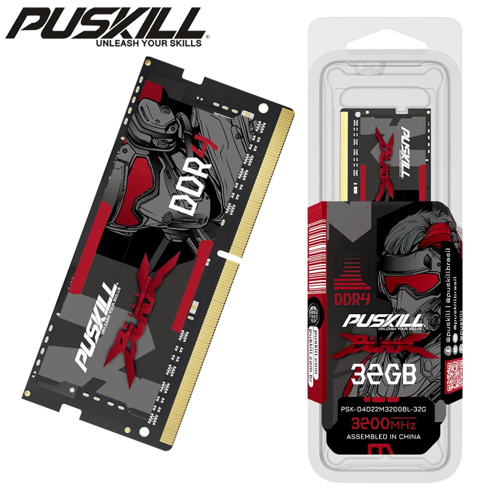 PUSKILL-Memoria-Ram-Notebook-DDR4-DDR3L-16GB-8GB-4GB-32GB-3200-2666 ...