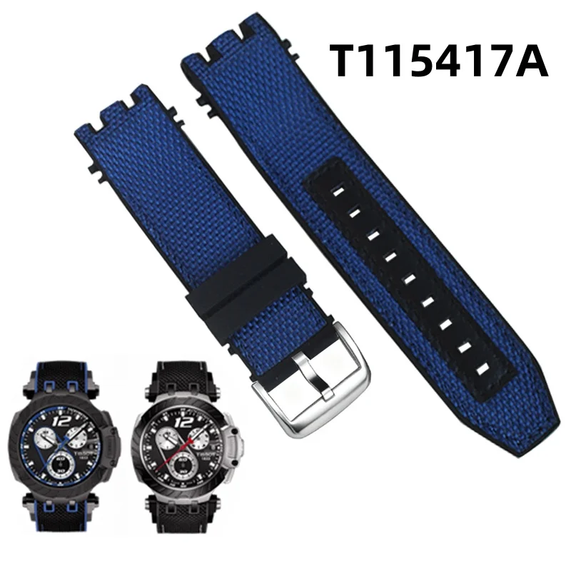 Para Tissot 1853 Racing T114 T115 Series T111417A Nylon + correa ...