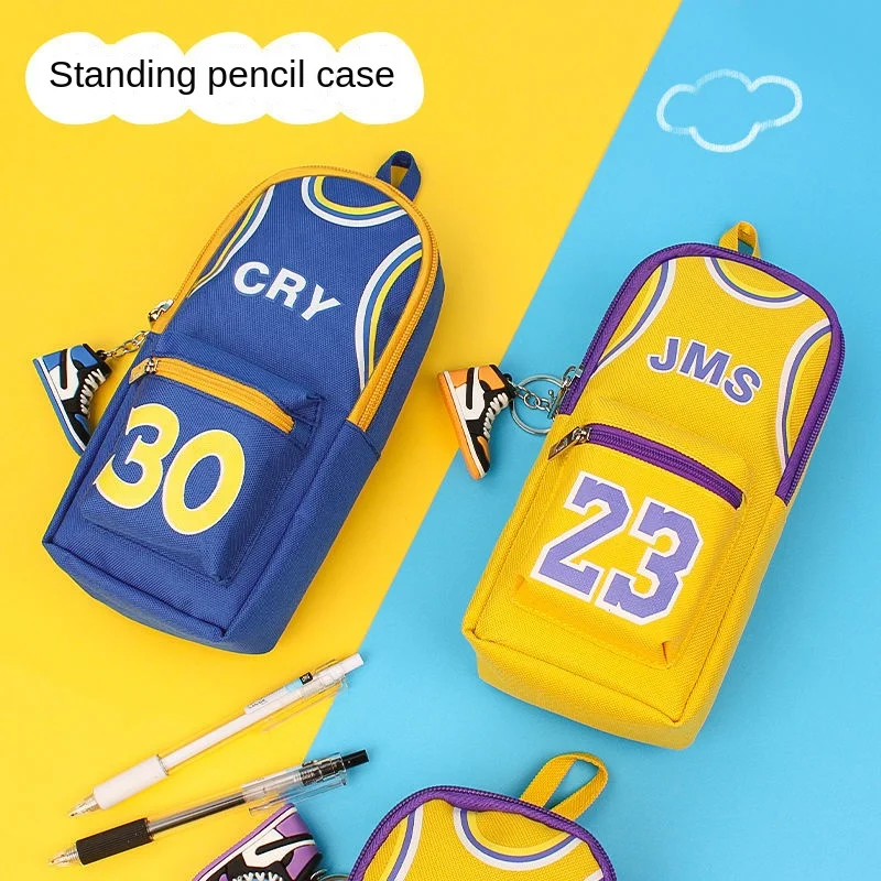 Waterproof Pencil Case Basketball Pencil Bag Multifunctional Pencil Box ...