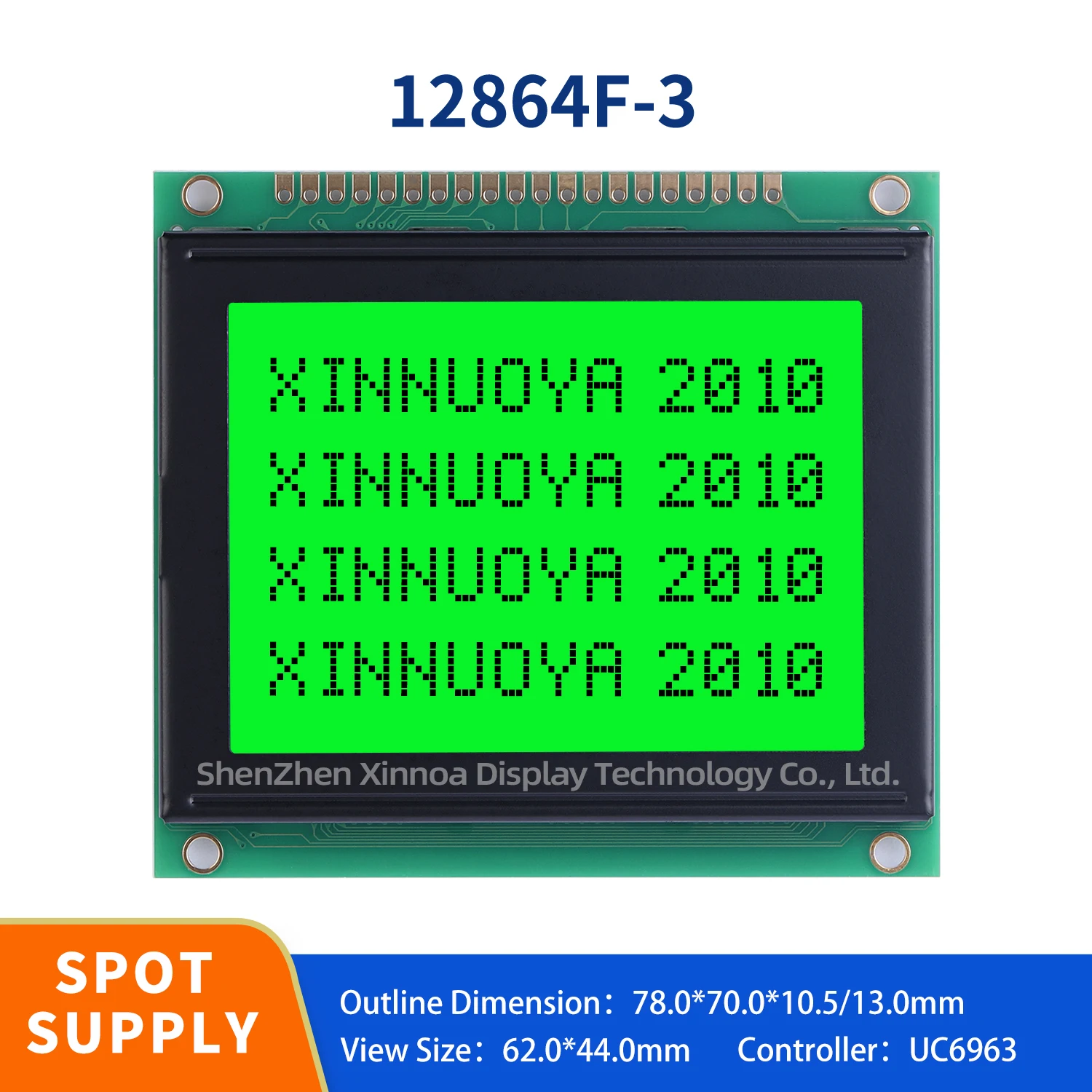 Emerald-green-light-black-letter-LCM12864F-3-Anti-interference-78x70mm ...