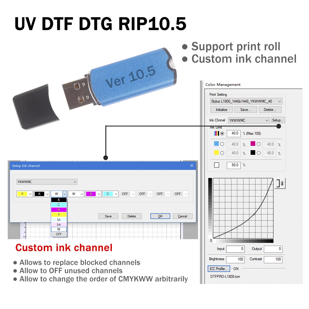 New Version Dtf Rip10.3 Is A Color Separation Printing Software For ...