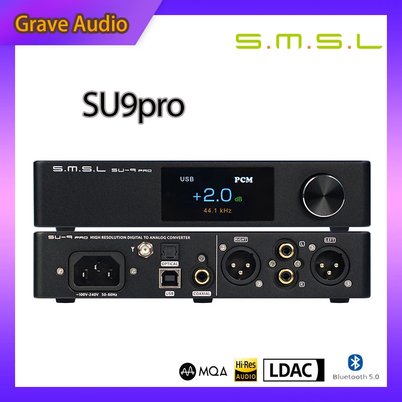 Smsl su9pro SU 9 pro mqa decodificador bluetooth 5.0 áudio dac alta ...