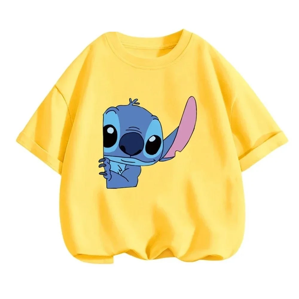 Camiseta genial de dibujos animados de Lilo Stitch para niños, linda ...