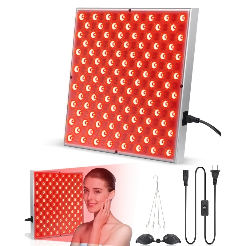L-mpada-LED-Red-Light-Therapy-Panel-para-cuidados-com-a-pele-facial ...