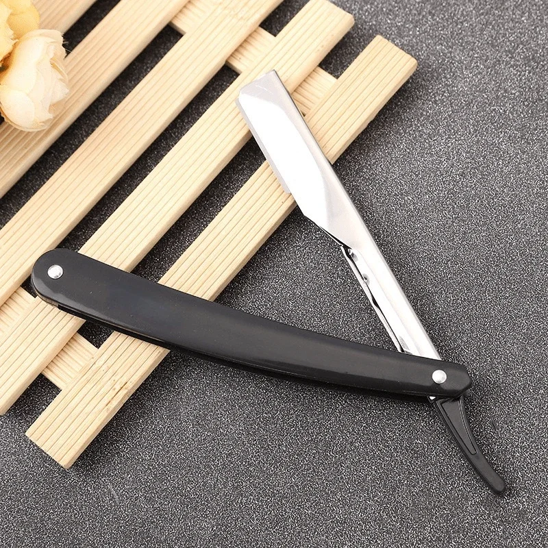 1PC-2-Colors-Professional-Manual-Shaver-Straight-Edge-Stainless-Steel ...