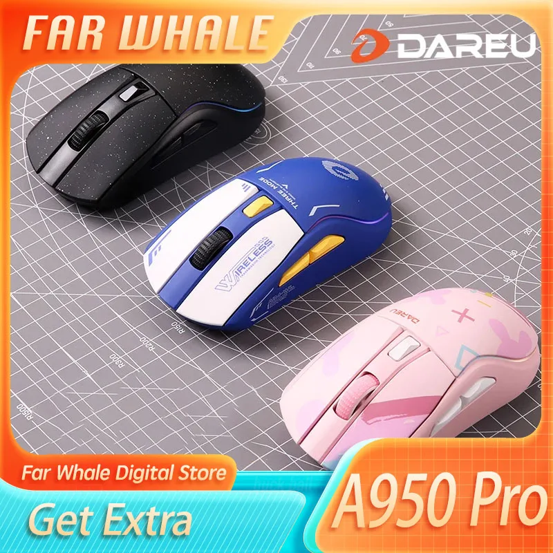 Dareu-mouse-sem-fio-a950-pro-rgb-bluetooth-4k-port-til-jogos-computador ...