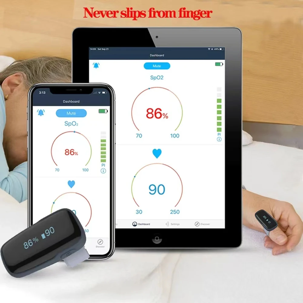 Wearable-Bluetooth-Oximeter-Fingertip-Sleep-Continuous-Monitoring-Of ...