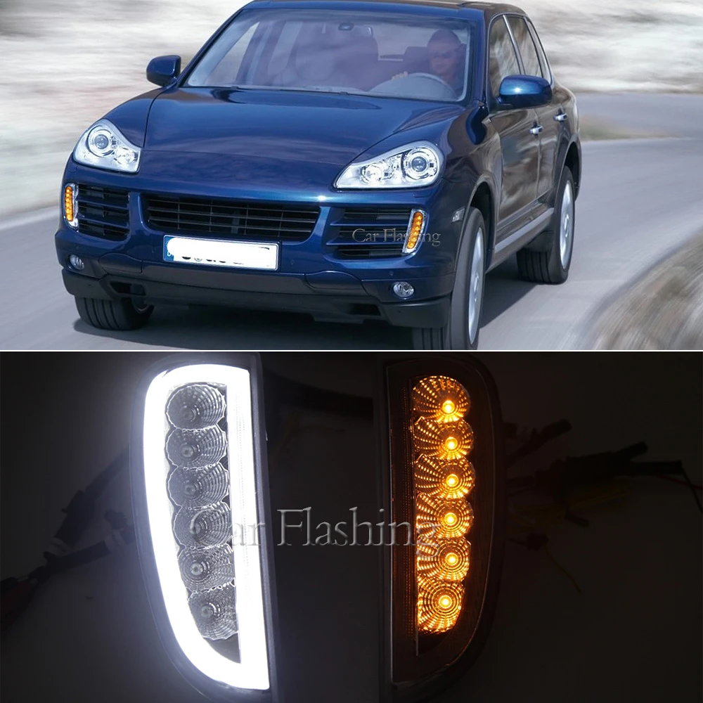 1-Pair-DRL-for-Porsche-Cayenne-I-957-9PA-2006-2007-2008-2009-2010-LED ...