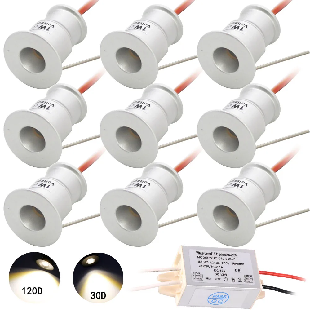 Mini-LED-Downlight-Led-12V-1W-Indoor-Spotlight-Leds-Stair-Steps-Cabinet ...