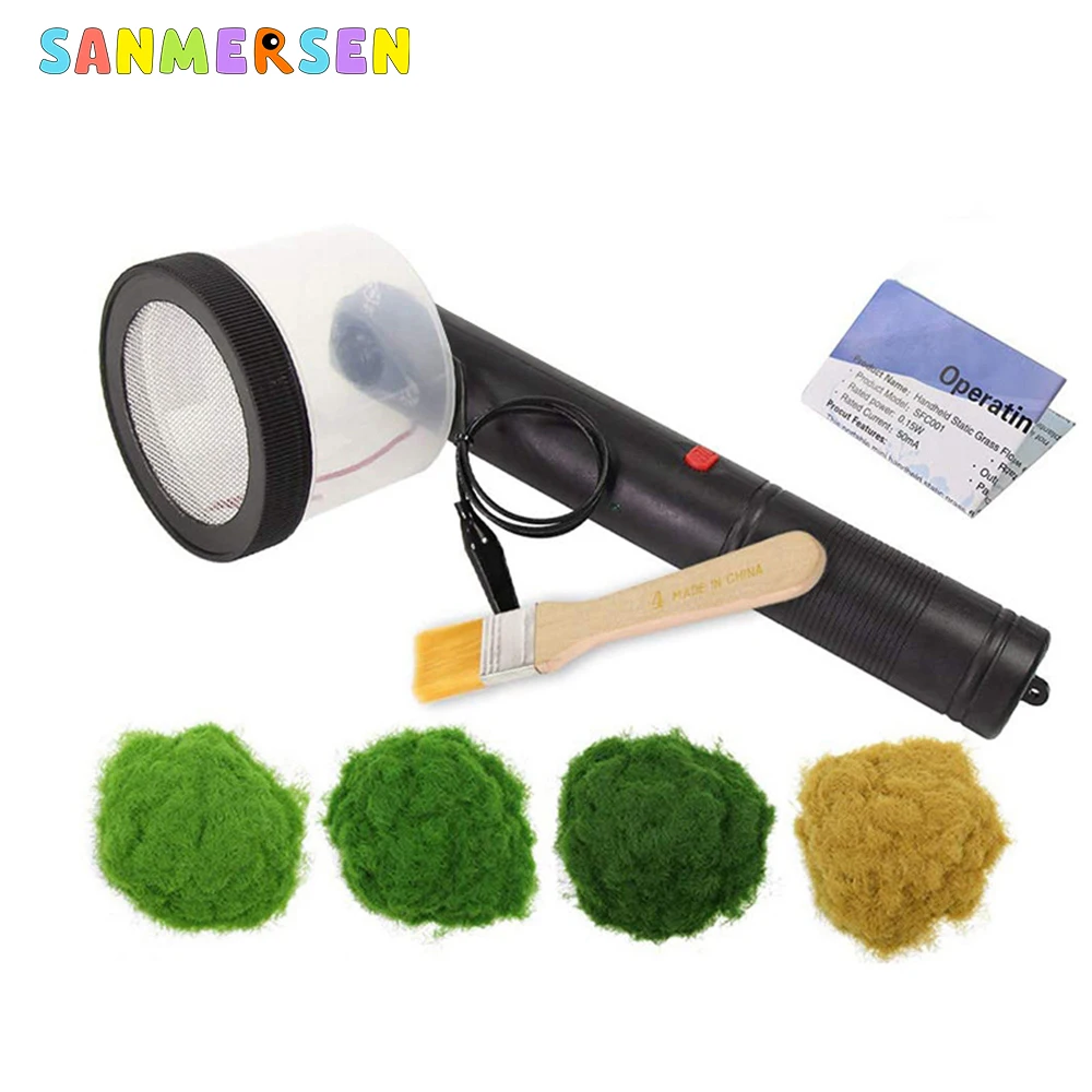 Miniature-Scene-Model-Electrostatic-Flocking-Static-Grass-Applicator ...
