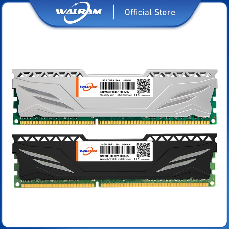 Walram memória ram ddr3 4gb 8gb ddr4 ram 16gb 32gb memoria ram 1600 1866 2400 2666 3200mhz ...