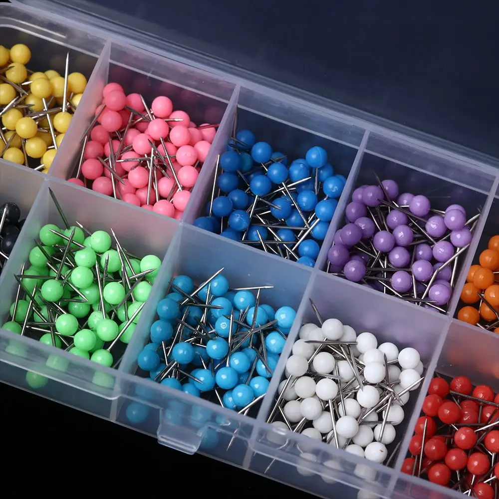 500-Piece Colored Map Tacks – Desk Ready Shop