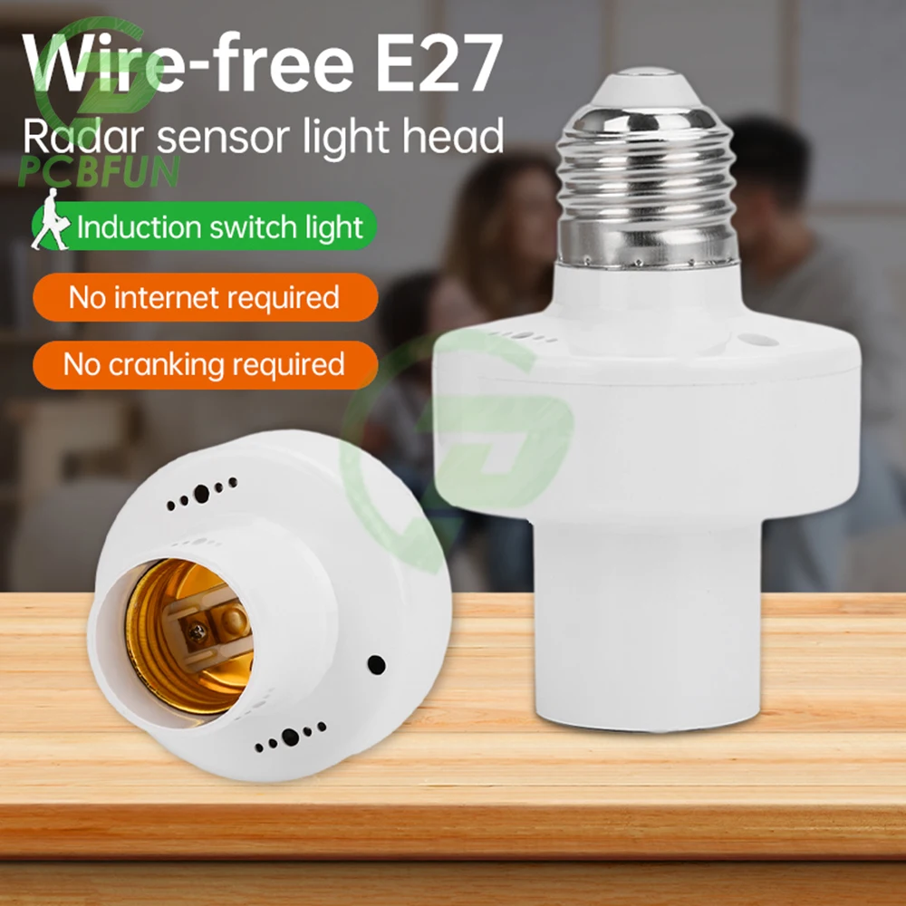 E27-Wireless-Radar-Induction-Lamp-Head-Smart-Light-Bulb-Adapter-Lamp ...