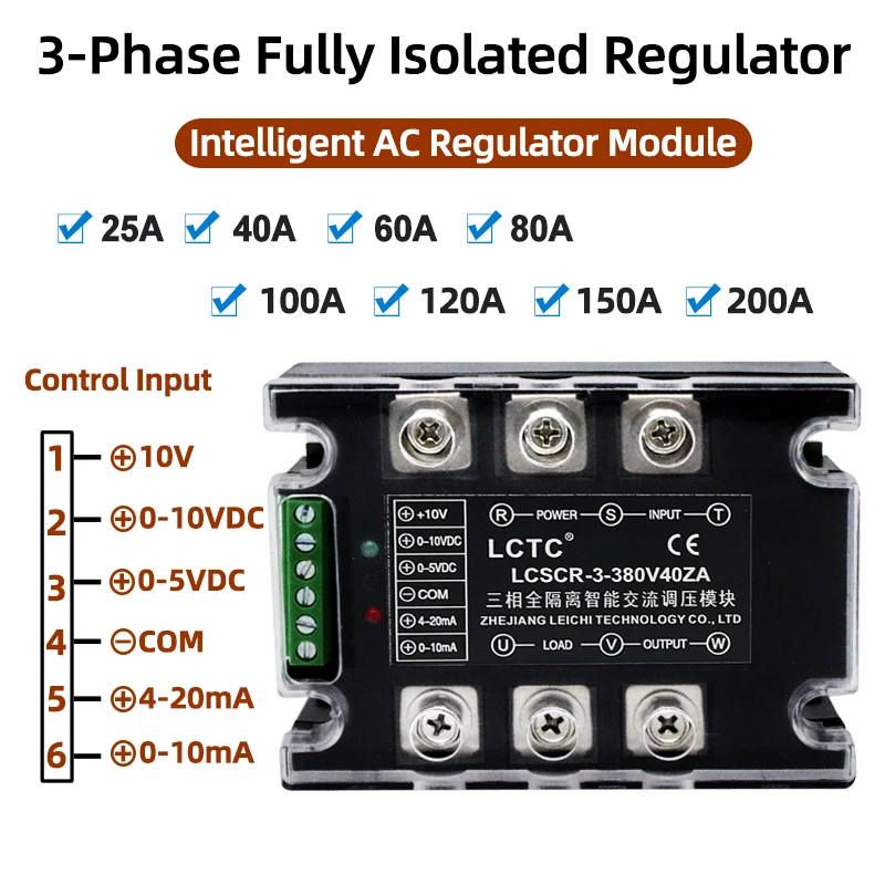 380V 25A 40A 60A 100A 150A 200A Three Phase Fully Isolated Intelligent ...