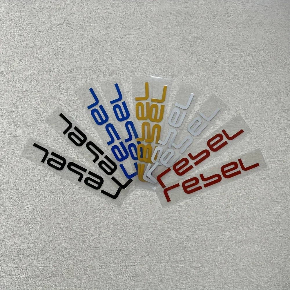 Vibrant "rebel" Letter Stickers in Multiple Colors – Perfect for ...
