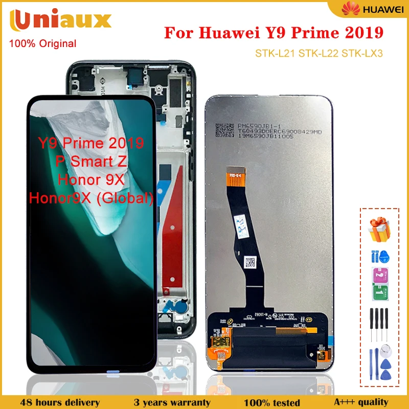 6.59" Original For Huawei Y9 Prime 2019 Stk-lx3 L21 Lcd Display Touch ...