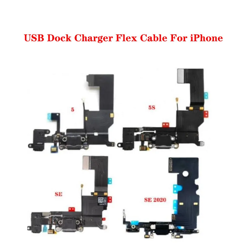 Charger-Charging-Port-Dock-USB-Connector-Flex-Cable-For-iPhone-5-5S-SE ...