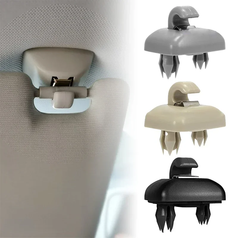 2Pcs-Car-Sun-Visor-Clip-Gray-Interior-Hanger-Hook-Clip-Bracket-for-Audi ...