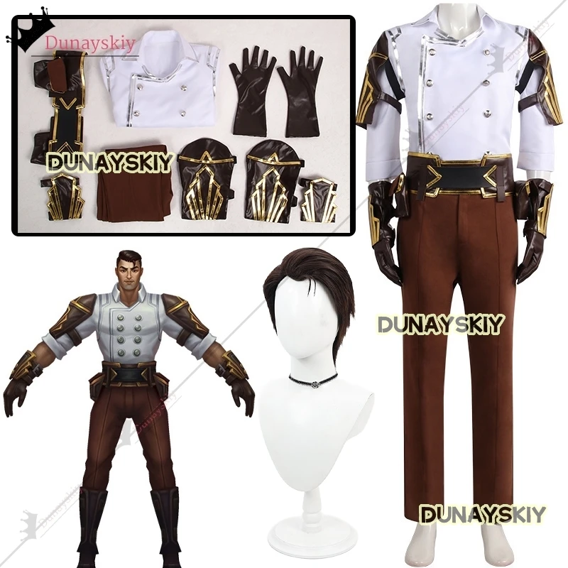 Jayce Cosplay Costume Game League of Legends Uniform Outfits Shirt Suit ...