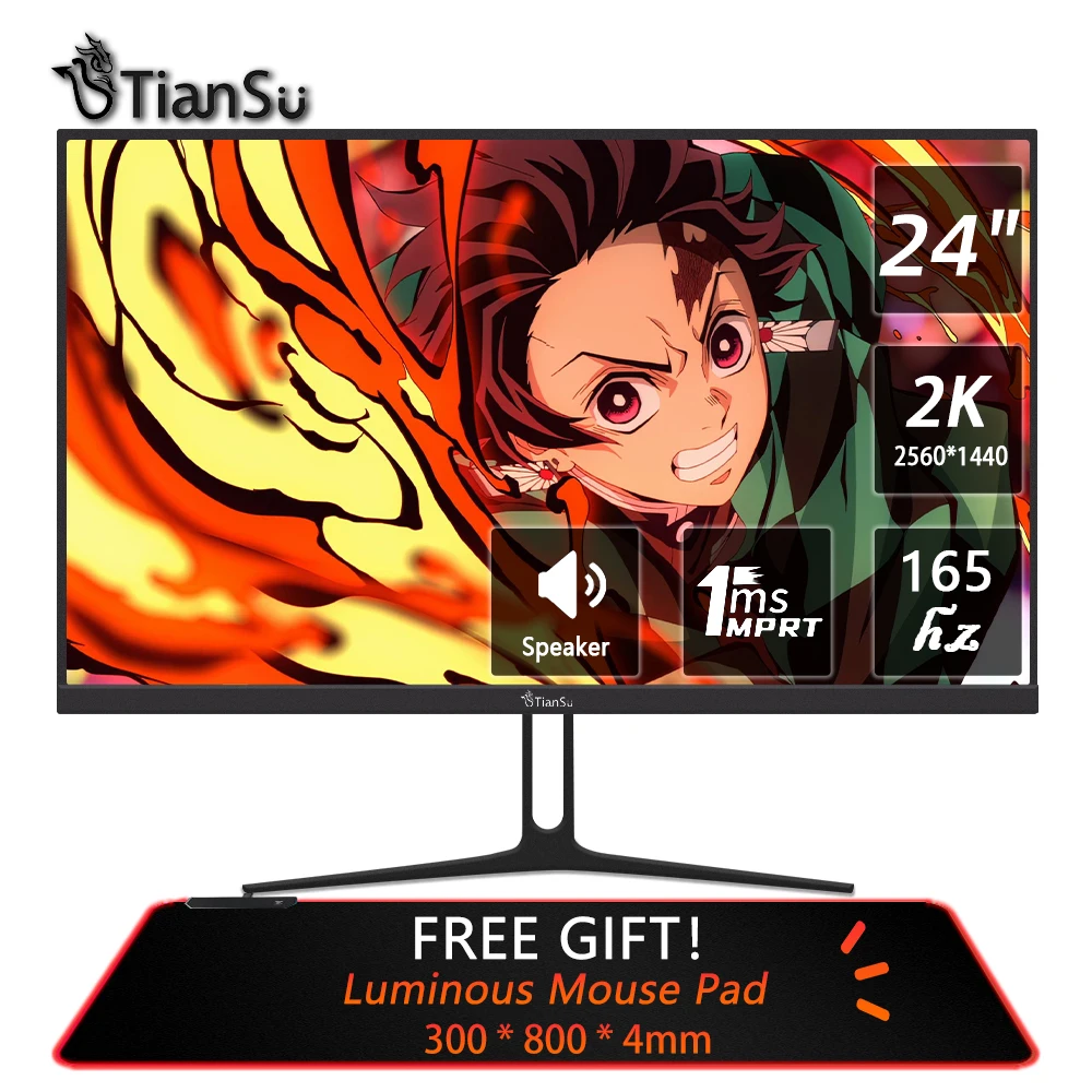 TIANSU-24-Inch-Monitor-2K-144hz-Gaming-Monitors-165Hz-16-9-Fast-IPS ...