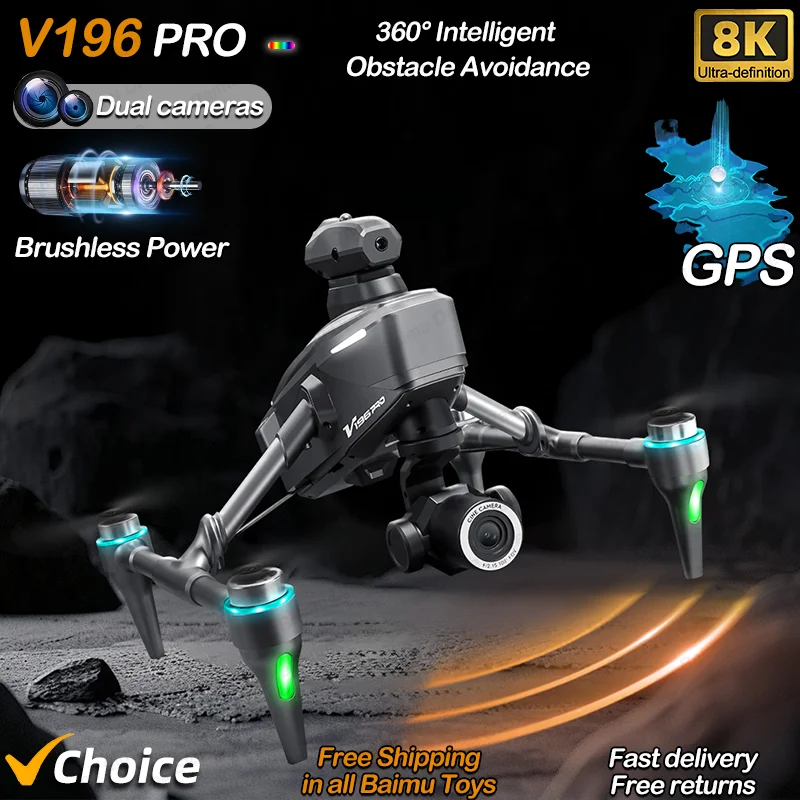 New-V196-5G-GPS-Drone-8K-Professional-Dual-Camera-Brushless-WIFI-FPV ...