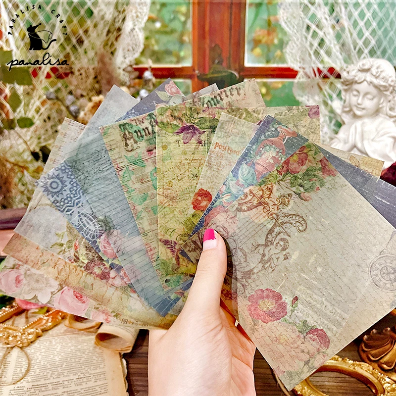 Panalisacraft-10pcs-vintage-transparent-washi-paper-sticker ...