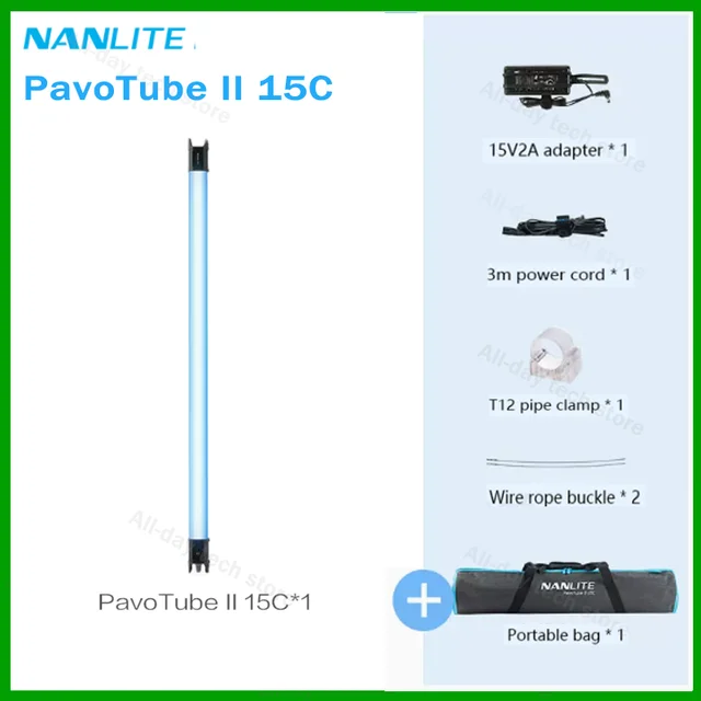 Nanlite Pavotube II 15C 30C LED Tube Light RGB Color Handheld Light ...