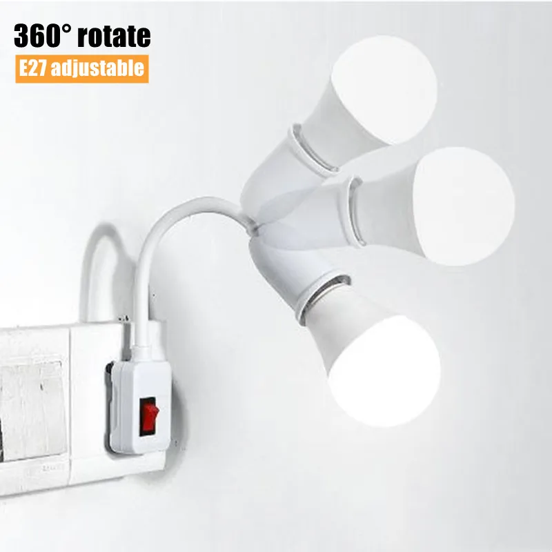 E27-Lamp-Base-Light-Socket-With-Switch-EU-US-UK-Plug-Adjustable ...