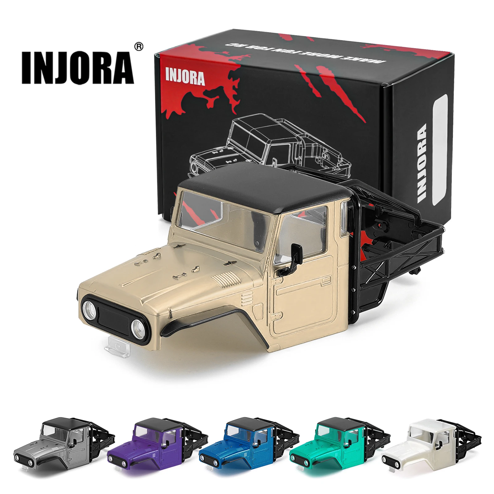 INJORA-IR40-carcasa-r-gida-con-jaula-para-1-18-RC-Crawler-TRX4M ...