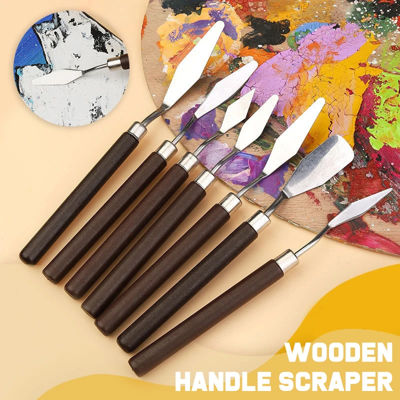 For Painting Soft Paint Spatula Oil Painting Gouache Painting Spatula ...