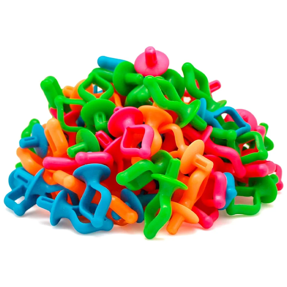 100Pcs Silicone Bobbin Holder thread Spool Savers Clamp Stack Bobbins ...