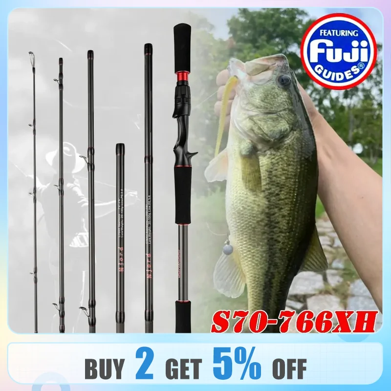 Fishing-Rod-6-Section-Casting-Spinning-Portable-Travel-Fishing-Rod-30T ...