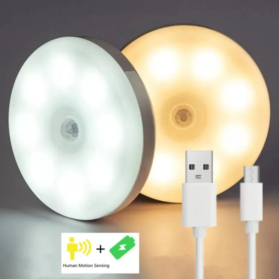Night-Light-Motion-Sensor-Light-USB-LED-Lamp-With-Switch-Rechargeable ...