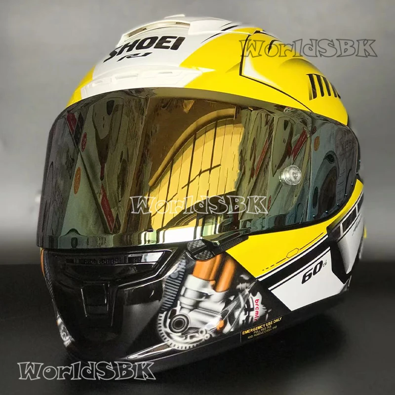 Shoei Motorcycle Helmet Yellow | Motorcycle Helmets Shoei X14 - Full ...