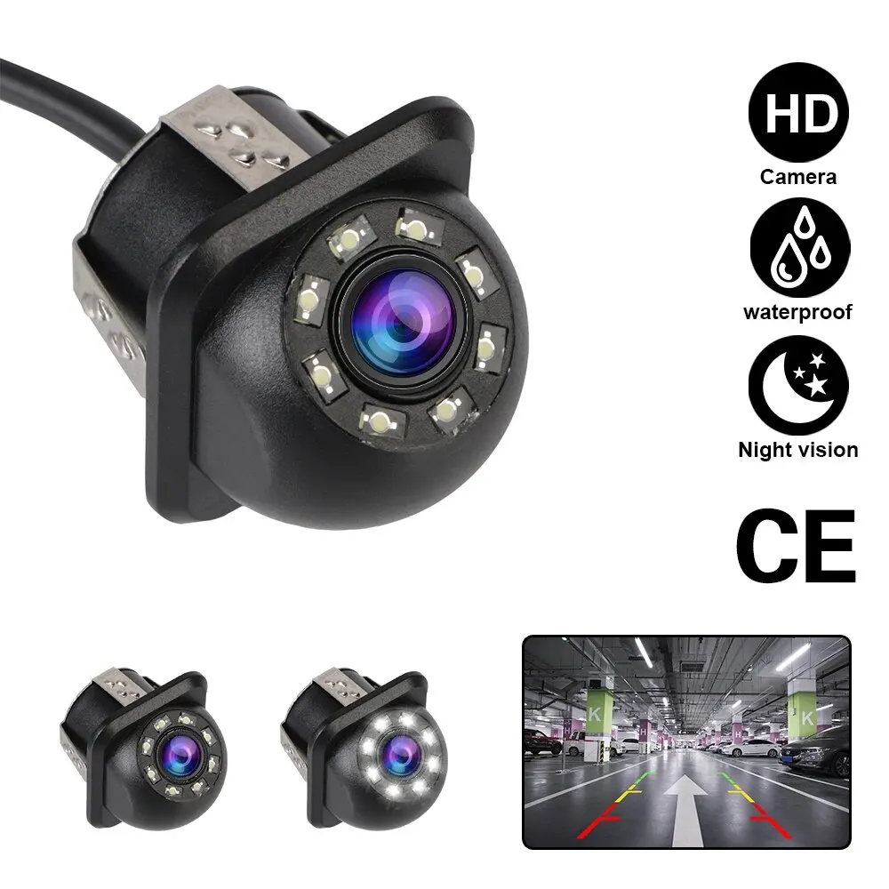 Auto-Parking-Assistance-170-Car-Rear-View-Camera-8-LED-Wide-Angle ...