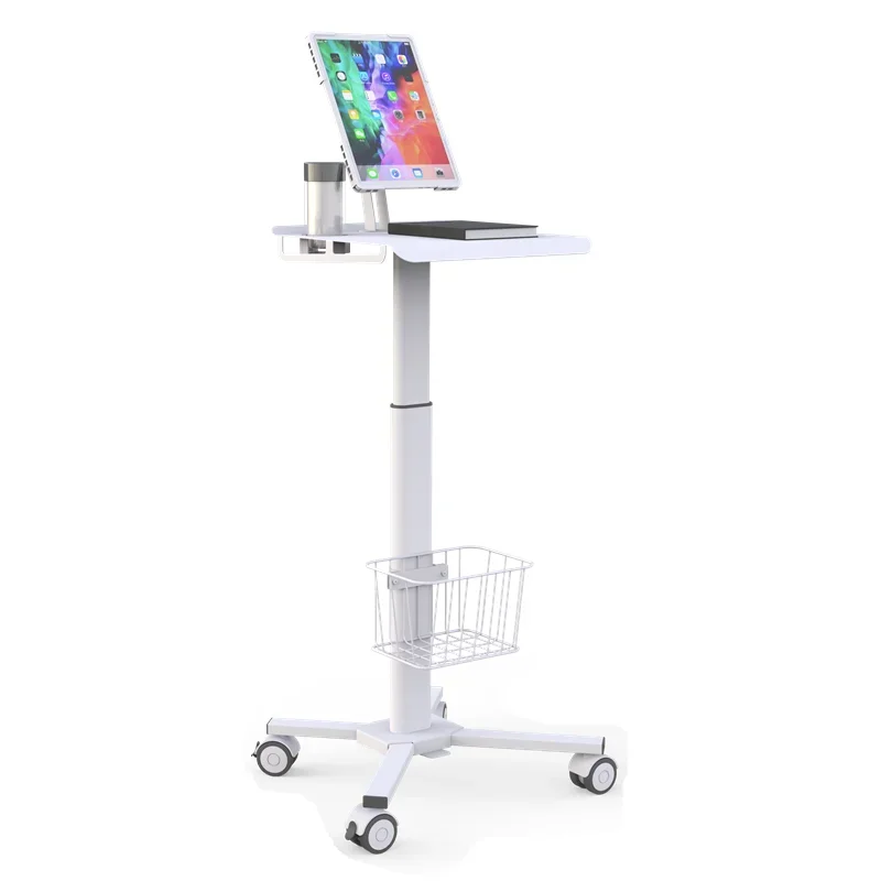 All-in-One-Workstation-Height-Adjustable-Mobile-Medical-Laptop-Cart ...